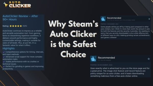 Safe Auto Clicker Avoid Malware With Steam S Trusted Option Autoclicker