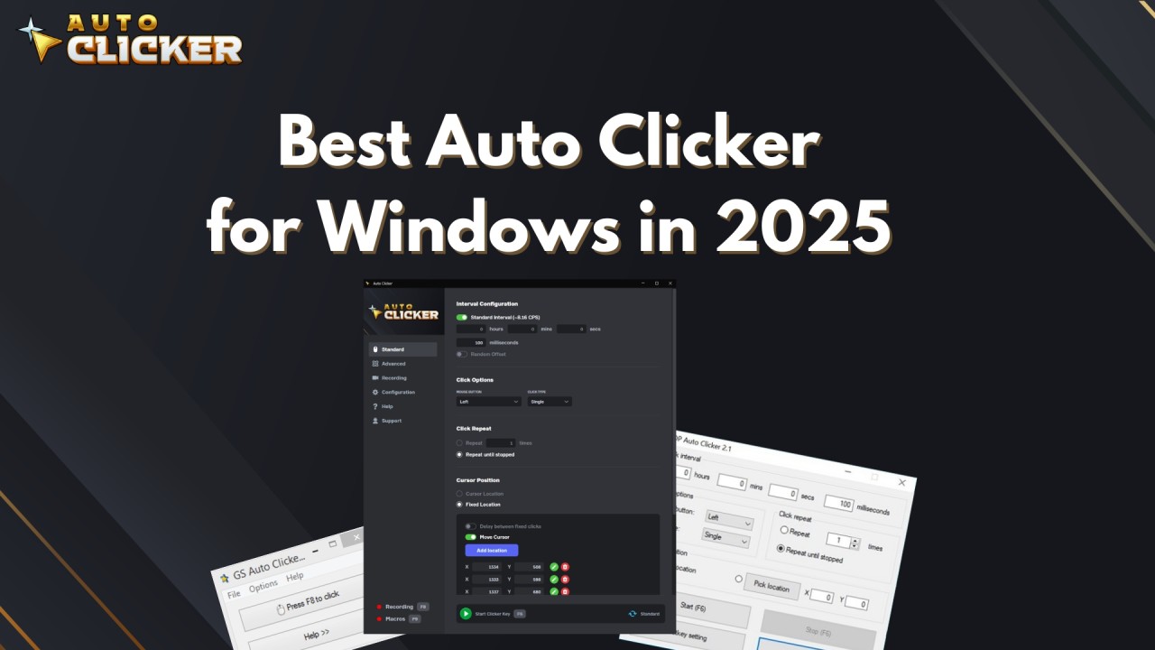 Best Auto Clicker for Windows in 2025 - AutoClicker