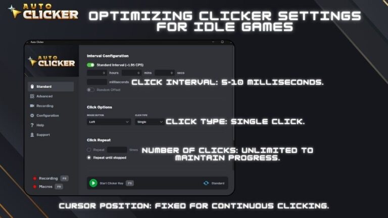 Best Auto Clicker Settings for Faster Game Progress - AutoClicker