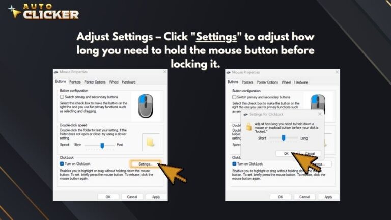 Click Lock Feature: Enable Hands-Free Clicking on Your Mouse - AutoClicker