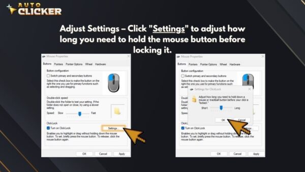 Click Lock Feature: Enable Hands-Free Clicking on Your Mouse - AutoClicker