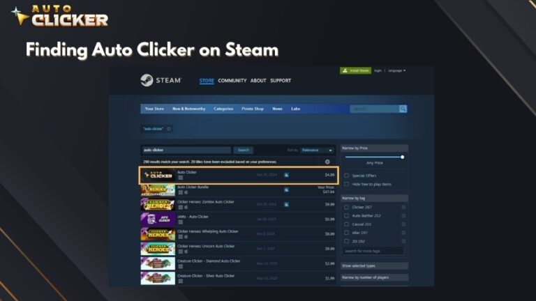 How to Set Up Auto Clicker on Steam - AutoClicker