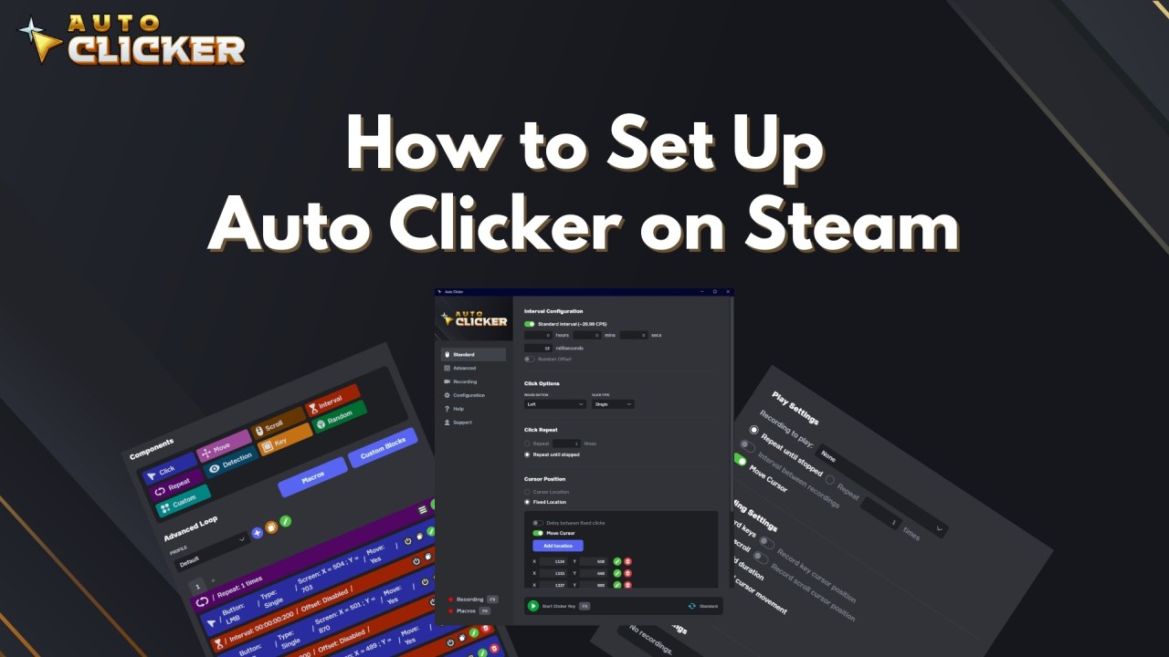 How to Set Up Auto Clicker on Steam - AutoClicker