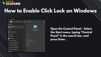 Click Lock Feature: Enable Hands-Free Clicking on Your Mouse - AutoClicker