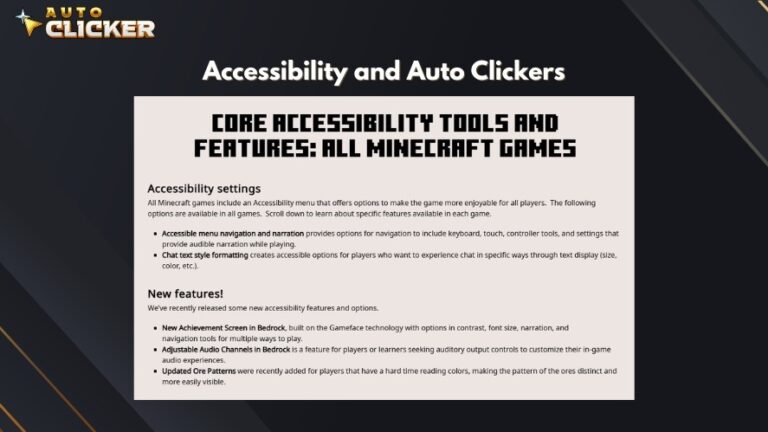 AutoClicker for Minecraft Creative Builds and Accessibility - AutoClicker