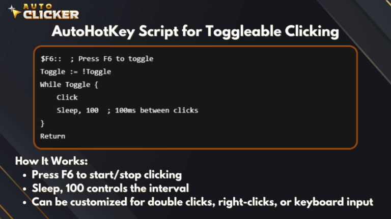 Script for Auto Clicking: How to Automate Clicks Like a Pro - AutoClicker