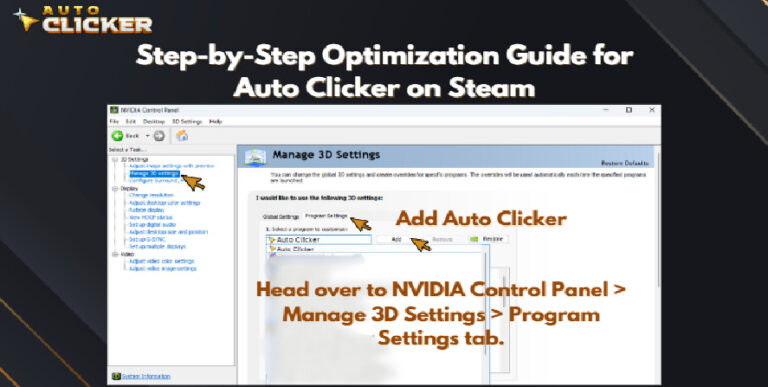 App Optimization for Auto Clicker: RTX and GTX Performance Tips