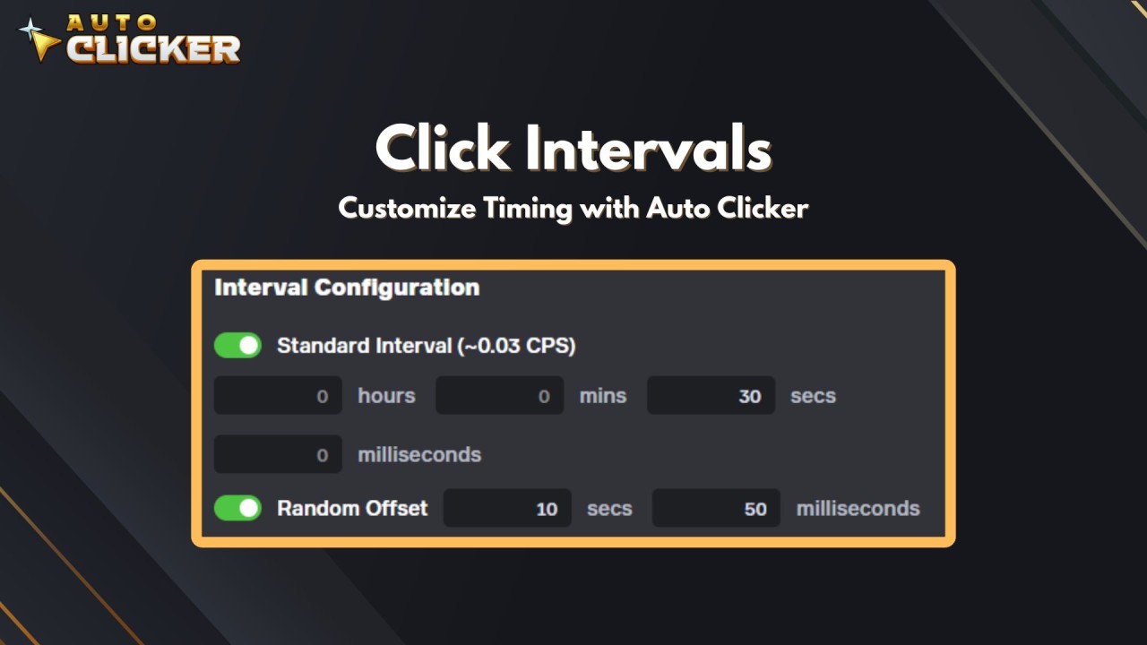 Click Intervals: Customize Timing with Auto Clicker - AutoClicker