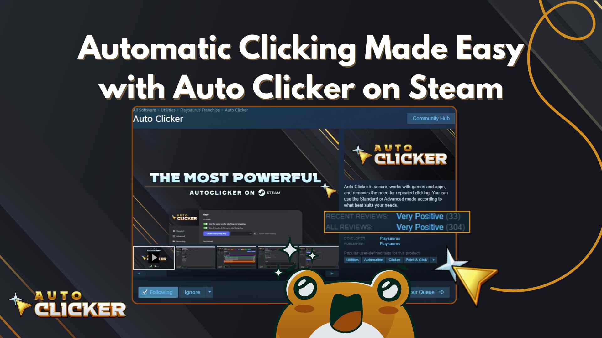 Automatic Clicking Made Easy with Auto Clicker on Steam - AutoClicker