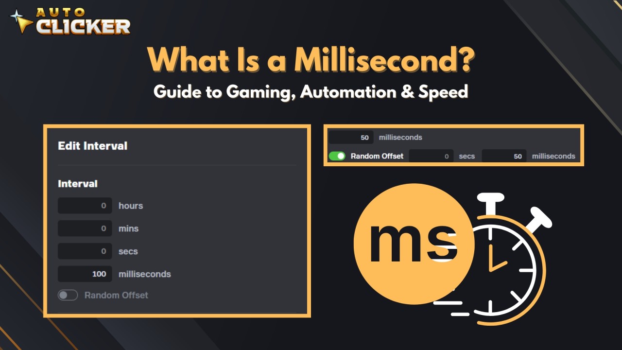 What Is a Millisecond? Guide to Gaming, Automation & Speed - AutoClicker
