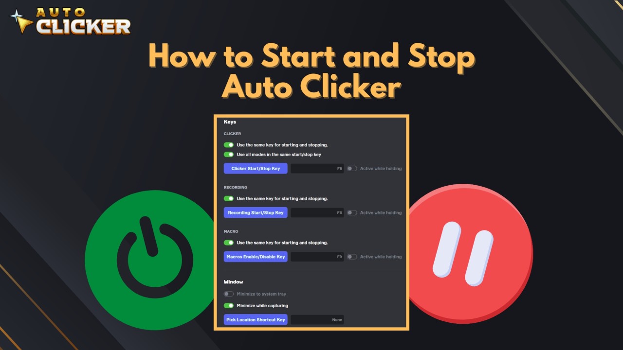 Hotkeys: How to Start and Stop Auto Clicker with Ease - AutoClicker