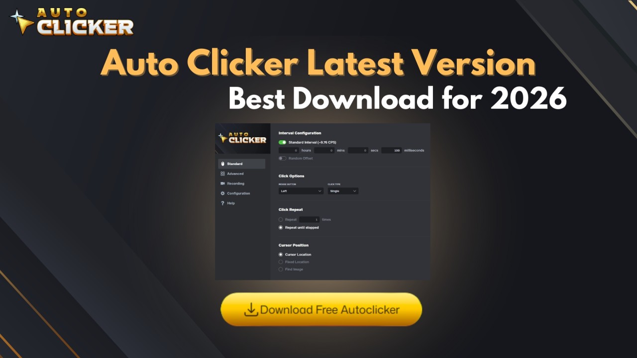 Auto Clicker Latest Version – Best Download for 2026 - AutoClicker